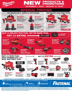 Milwaukee Q4 Promo