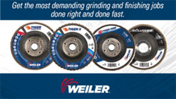 Weiler’s high-quality abrasive flap discs are meticulously engineered ...